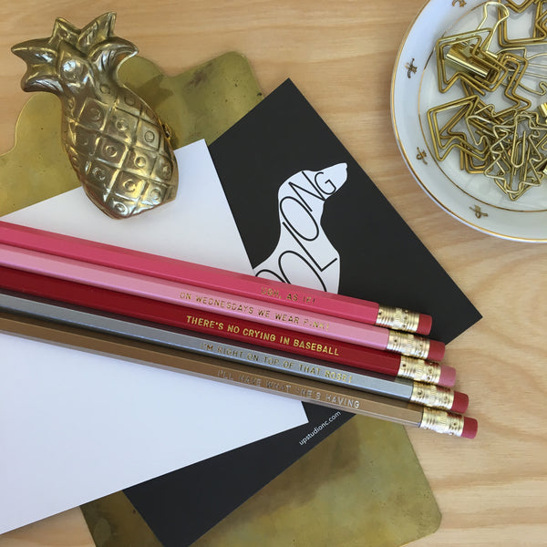Chick Flick Catchphrase Pencil Set - UPstudio